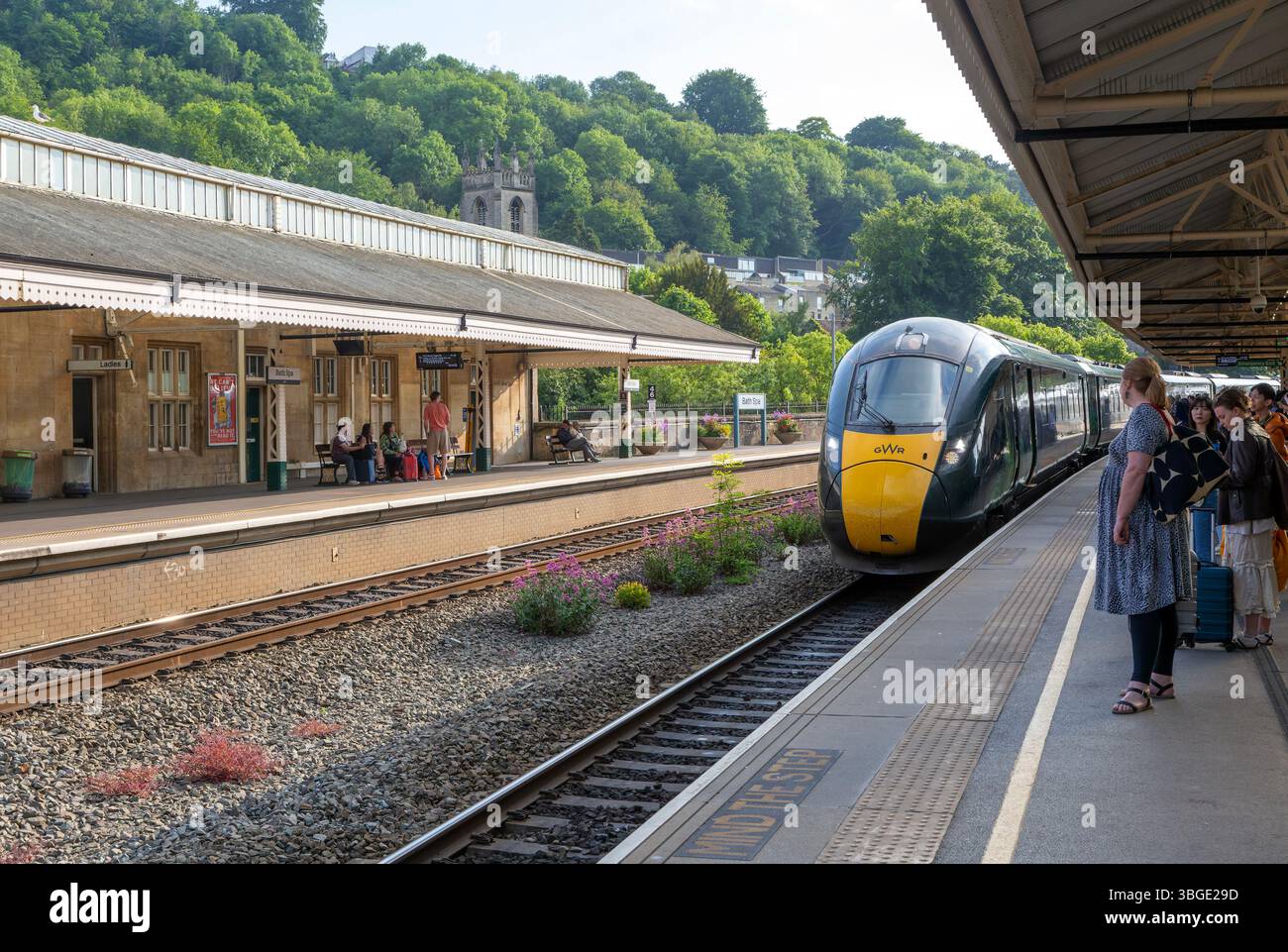 British Rail Class 800 Inter City Express train, Bath Spa railway ...