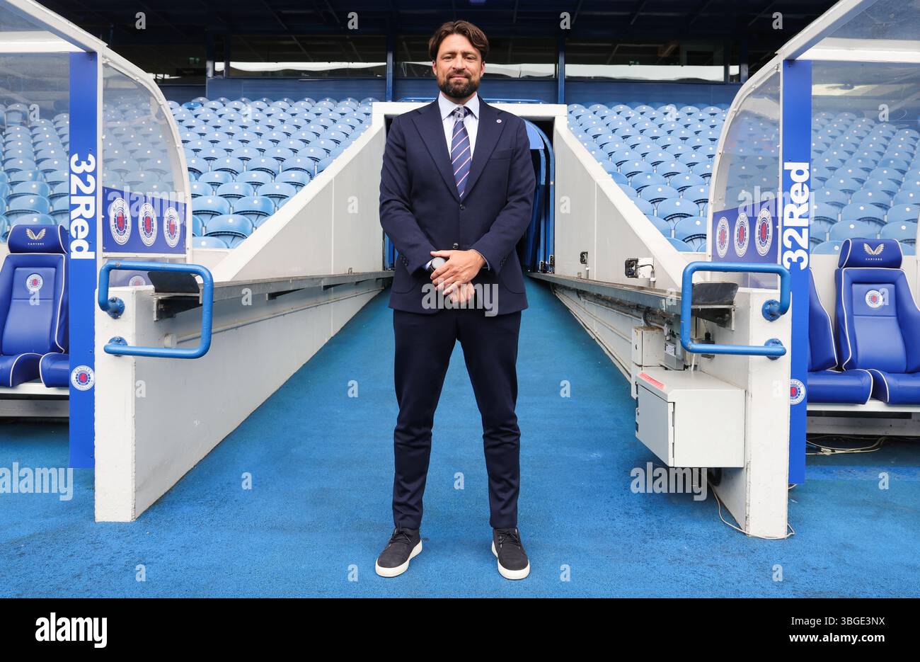 Rangers newly appointed head coach Russell Martin following a press ...