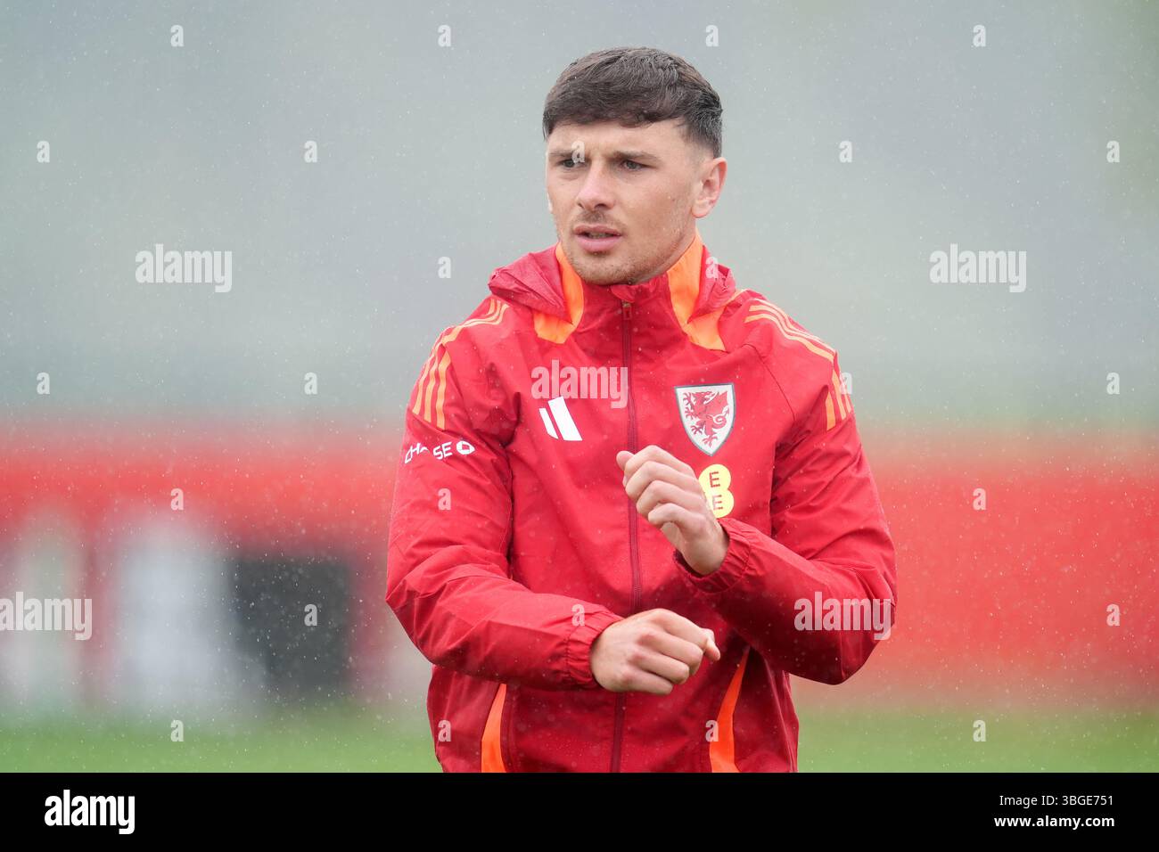Wales' Mark Harris during a training session at the Vale Resort, Hensol ...