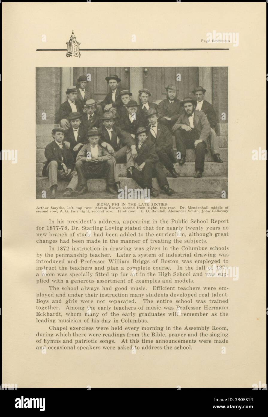 The first Central High School in Columbus opened on September 8, 1862 ...
