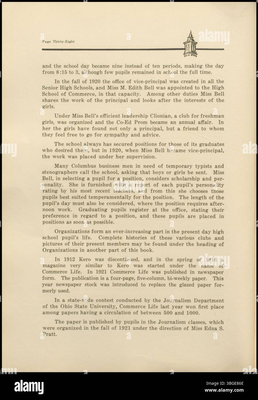 The 1924 'Annual' yearbook captures the opening of Columbus' new ...