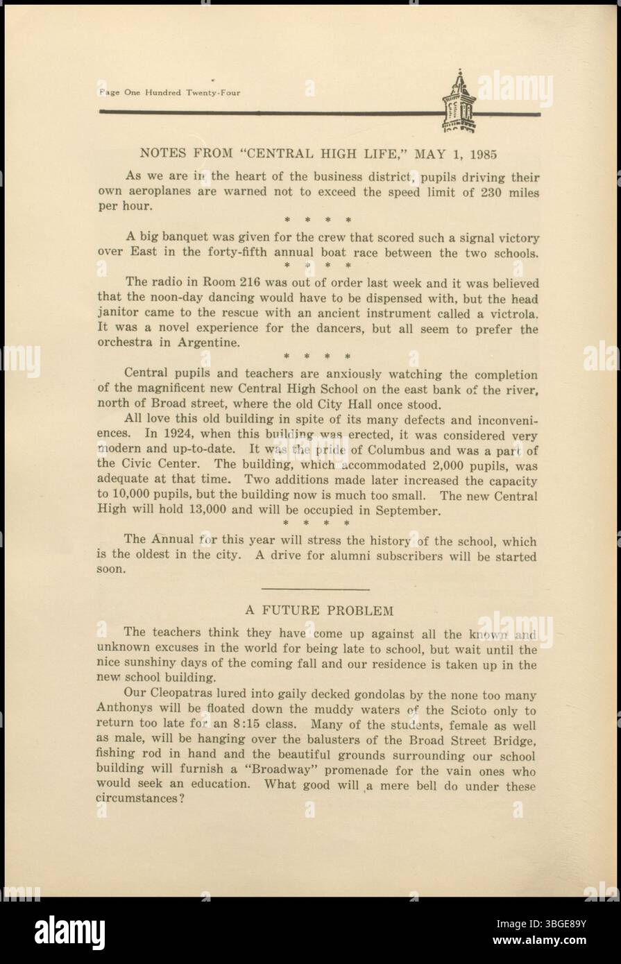 This 1924 yearbook, titled 'The Annual', presents the evolution of ...