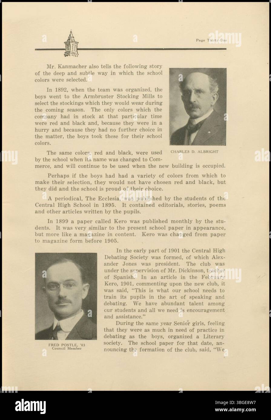 The High School of Commerce yearbook for 1924, titled 'The Annual ...