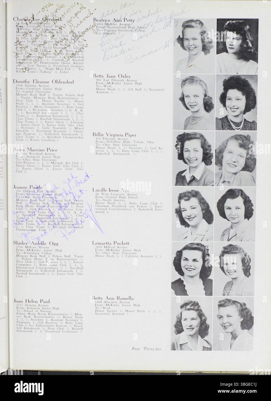 The 1944 yearbook, titled 'Memory Book,' highlights North High School's ...