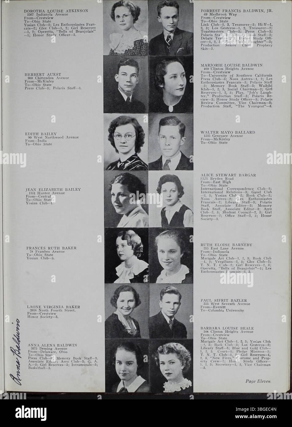 The Polaris Memory Book of North High School’s 1936 yearbook highlights ...