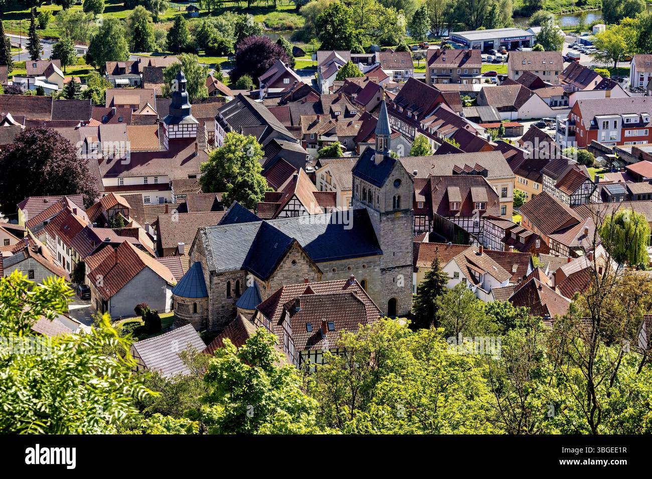 The Town of Treffurt in the Werry Valley in Thuringia Stock Photo - Alamy
