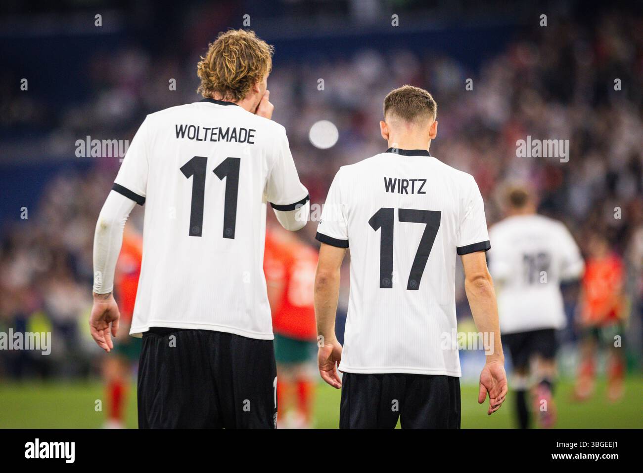 Munich, Germany. 06th Jun 2025. Nick Woltemade (DFB) Florian Wirtz (DFB ...