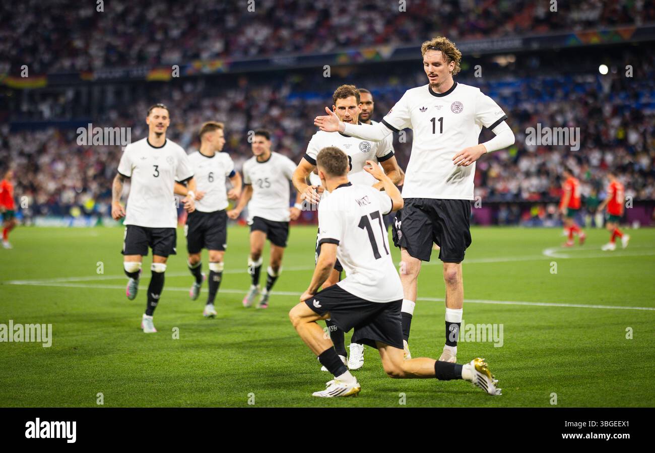 Munich, Germany. 06th Jun 2025. Torjubel: Florian Wirtz (DFB) Leon ...