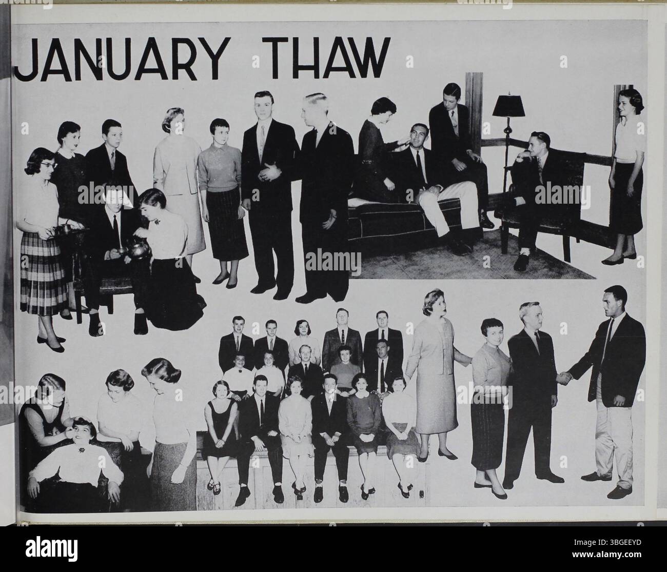 The 1957 yearbook, titled Memory Book, highlights North High School's ...