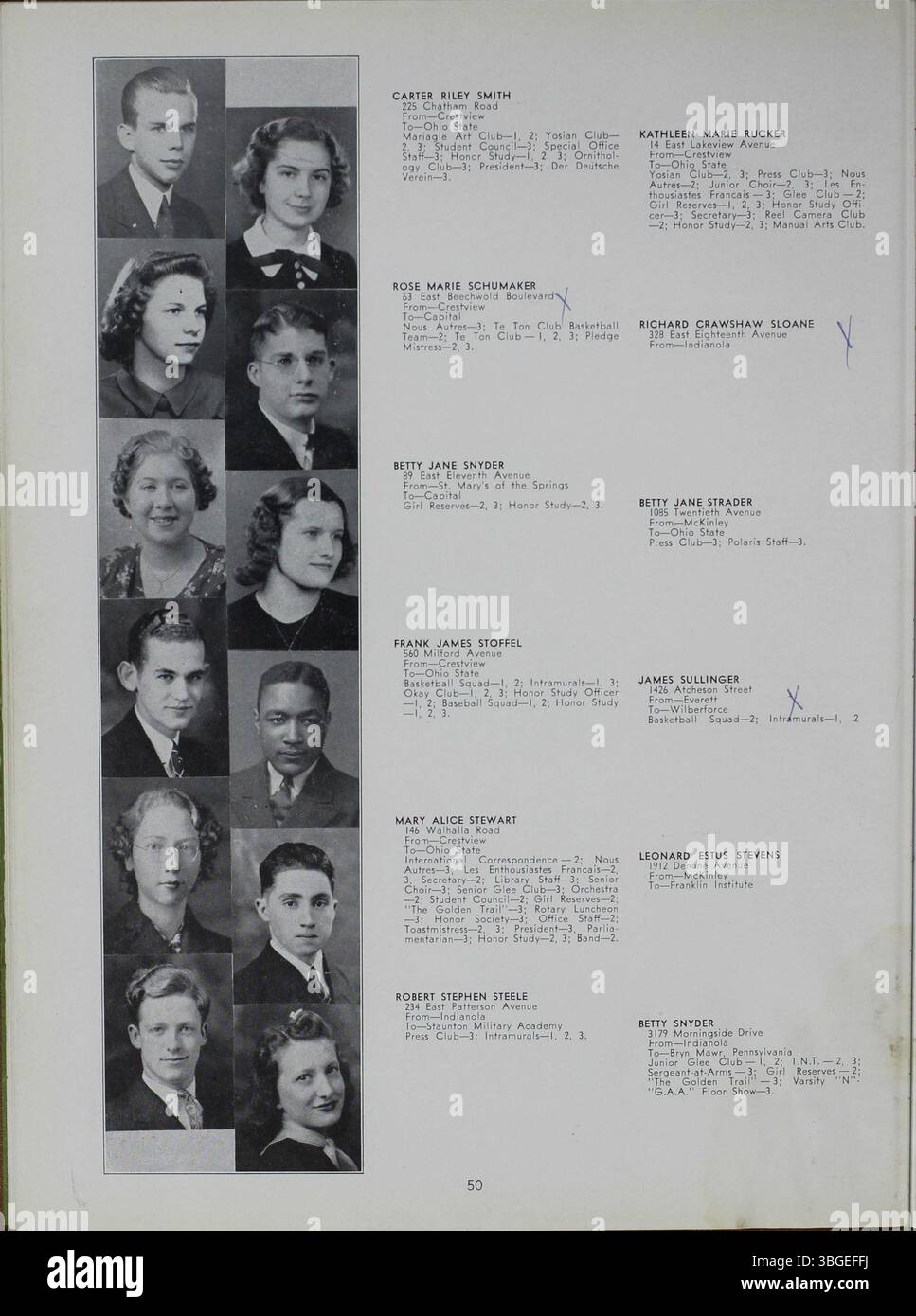 Page 51 provides an overview of North High School’s early leadership and physical changes ...