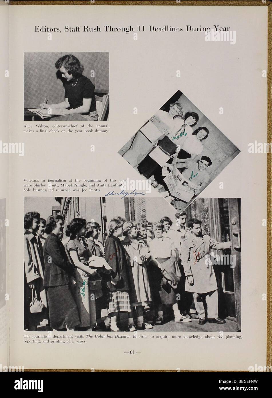 The West High School 1951 yearbook, 'The Occident,' commemorates the ...