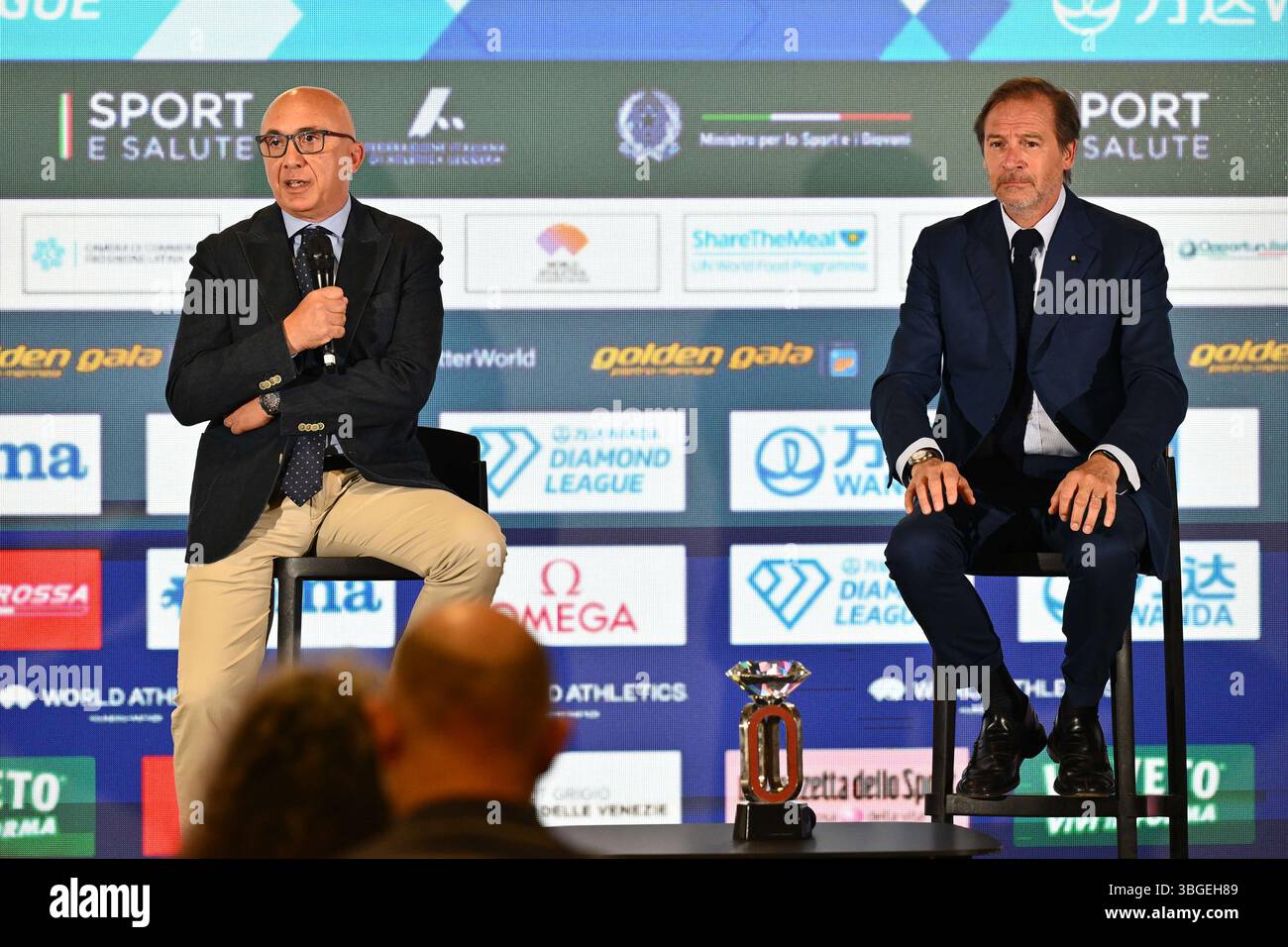 Rome, Italy. 05th June, 2025. Marco Sicari (Meeting Director) and ...