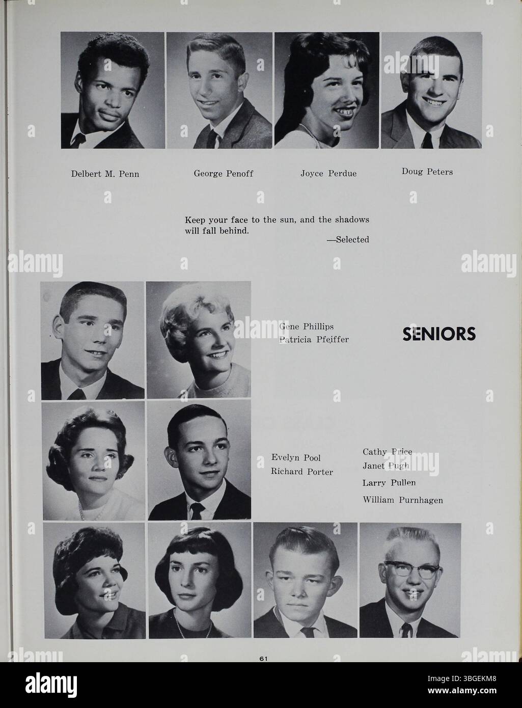 The 1961 North High School yearbook, Memory Book, provides a ...