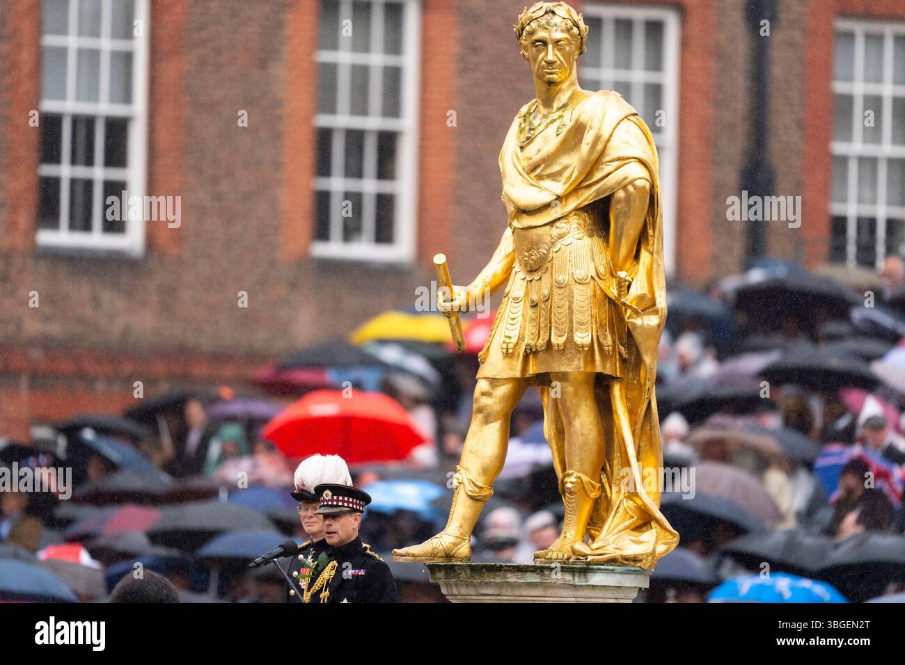 The Duke of Edinburgh delivers a speech during the Royal Hospital ...