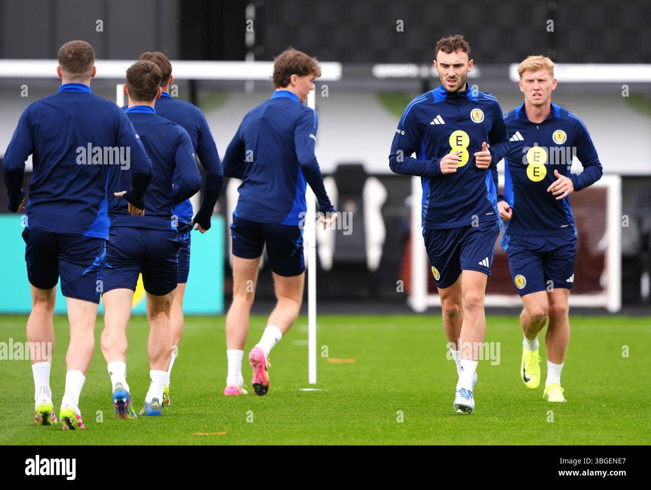 Scotland's Andrew Irving (second right) and team-mates during a ...