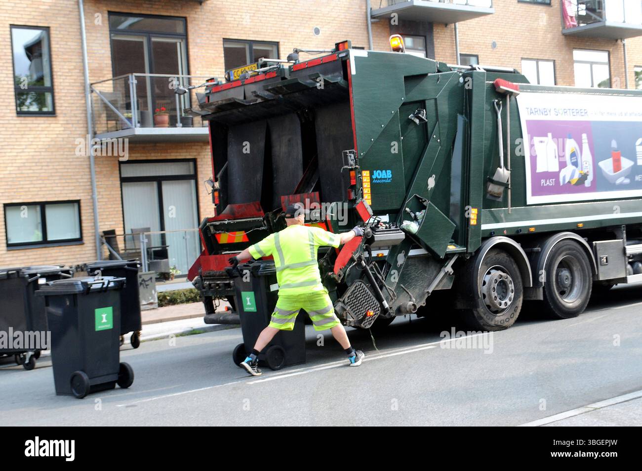 Copenhagen/ Denmark/05 june 2025/recycling inovation waste truck in ...