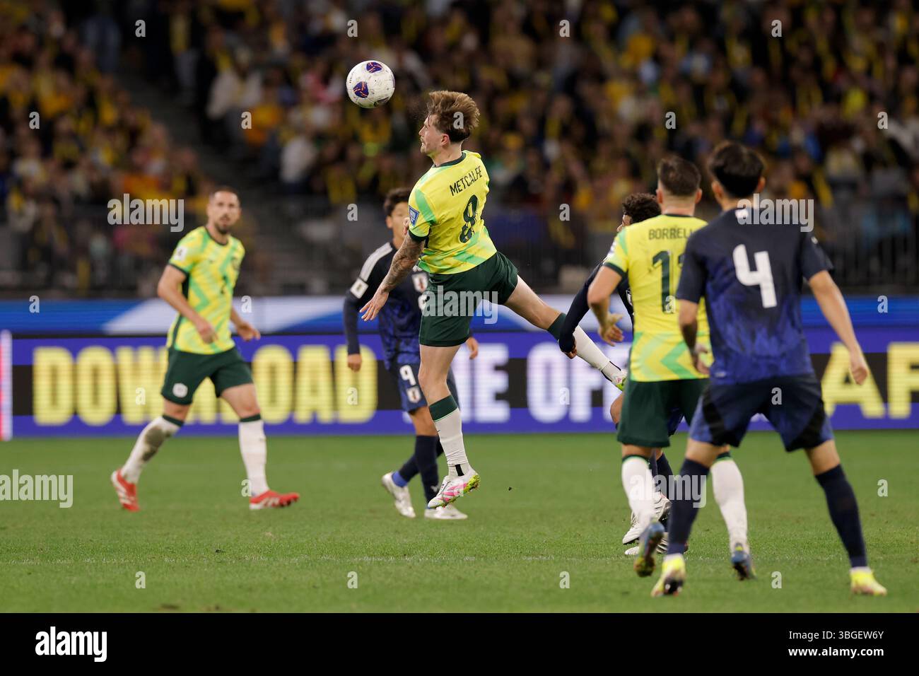 Perth, Australia. 05th June, 2025. Connor Metcalfe of the Socceroos ...