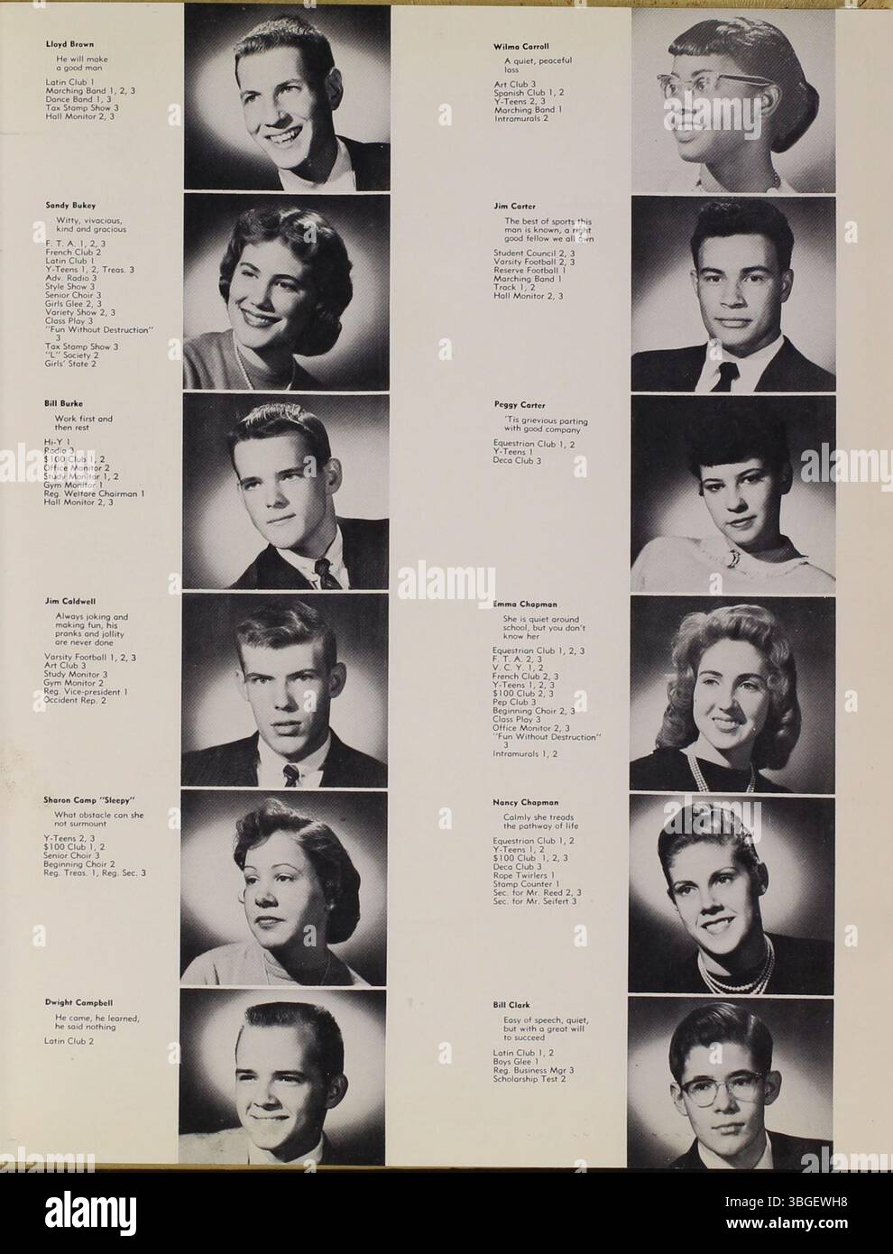 This edition of the west high 1959 yearbook hi-res stock photography ...