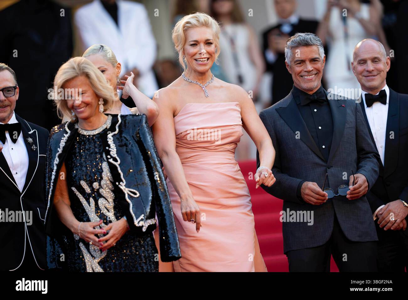 Iris Knobloch, Hannah Waddingham and Esai Morales pose for ...