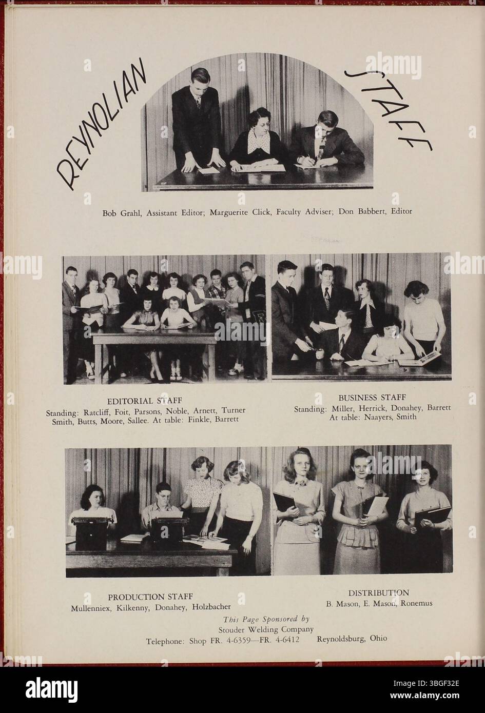 The 'Reynolian' yearbook from 1949 provides an account of Reynoldsburg ...