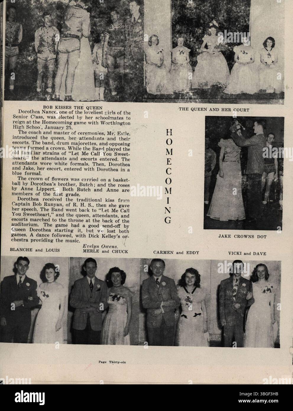 The 1946 Reynolian yearbook from Reynoldsburg High School features a ...