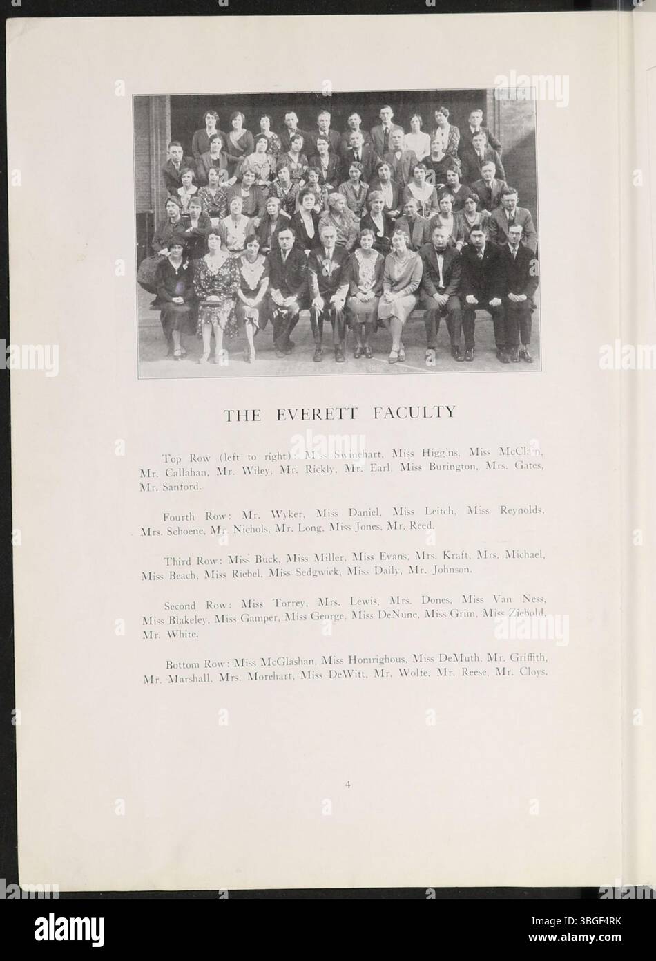 The yearbook, The Everett Scroll, presents the development of Everett ...