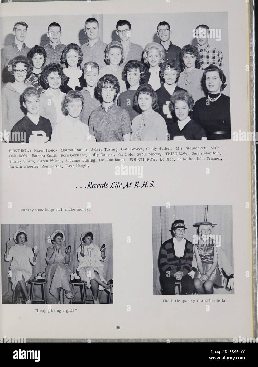 The 1963 Reynolian yearbook details the history of education in ...