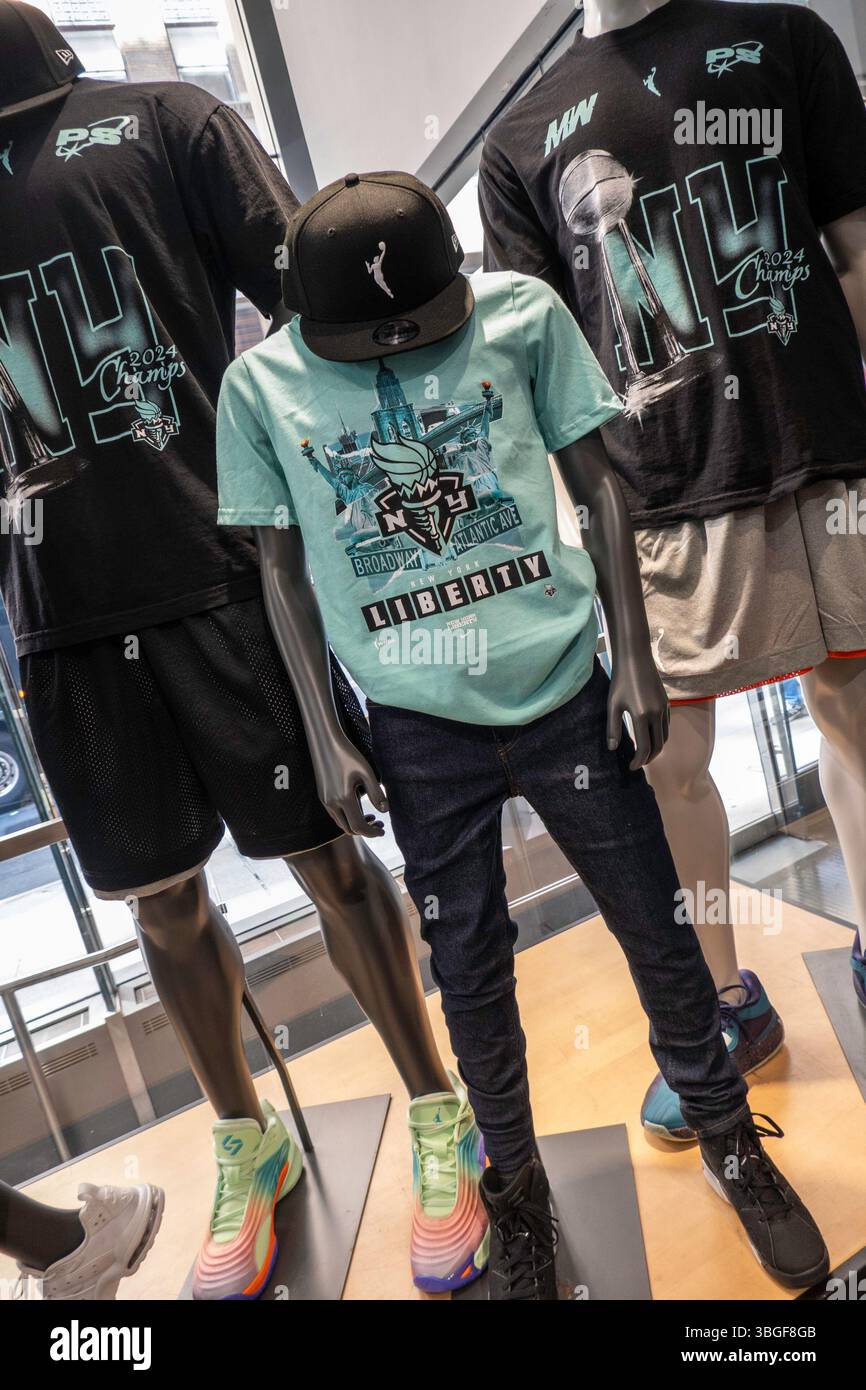 Branded Merchandise is popular at the NBA Store on Fifth Avenue in New ...