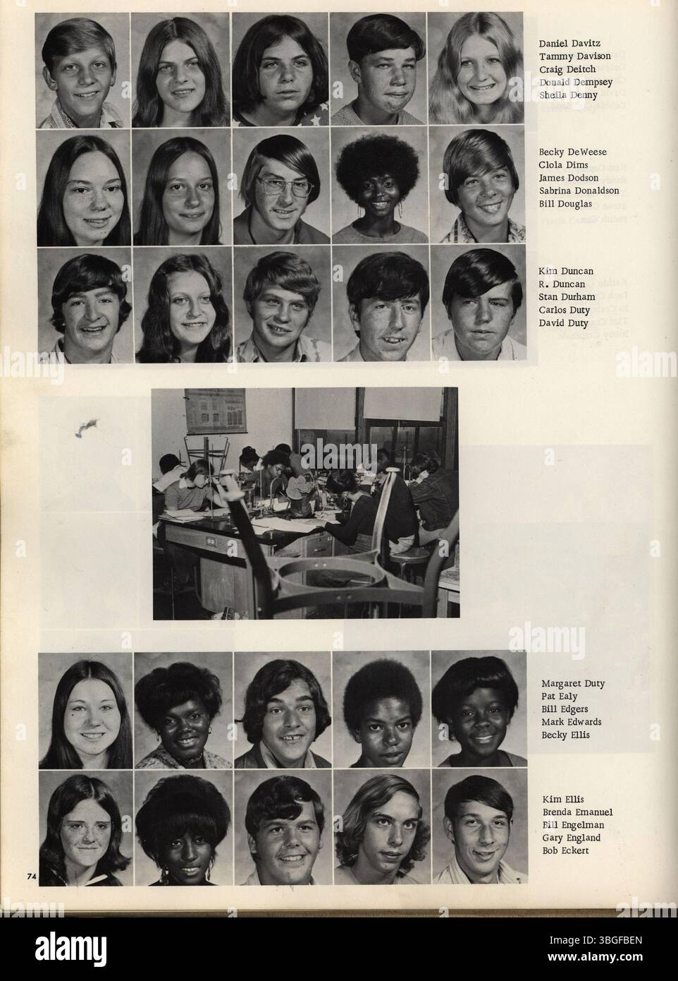 This page from the 1973 Marion Franklin High School yearbook, Diabolis ...