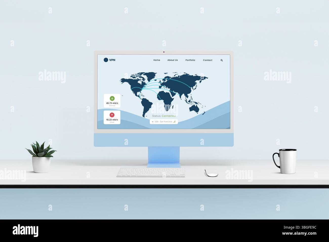 Vpn status hi-res stock photography and images - Alamy