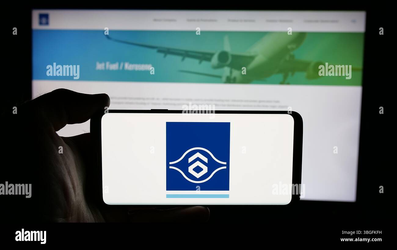 Stuttgart, Germany - 03-06-2025: Person holding cellphone with logo of ...