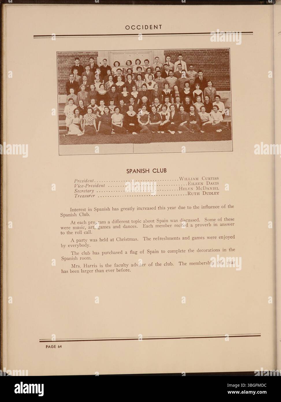 The 1936 yearbook 'The Occident' commemorates the history and ...