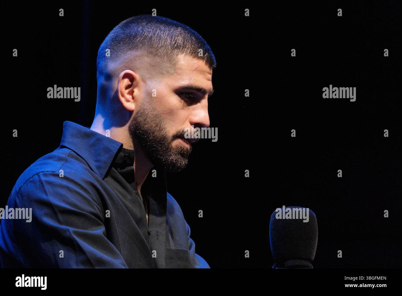 UFC fighter Ilia Topuria attends WOW 20 Madrid press conference on ...