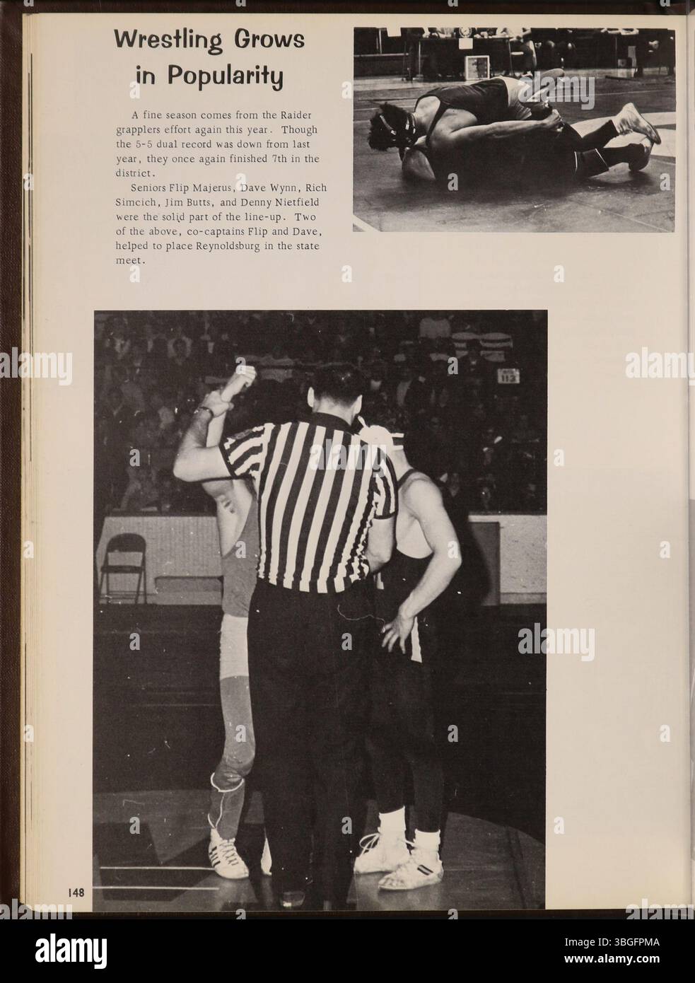 Yearbook page from 1970 covering Reynoldsburg school heritage ...
