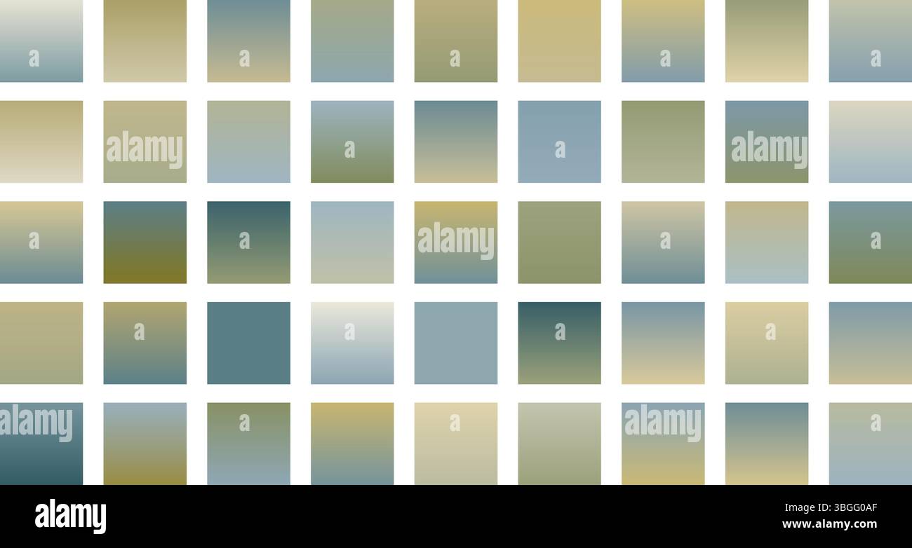 Muted Gradient Color Palette - Earthy Square Swatch Grid Background ...