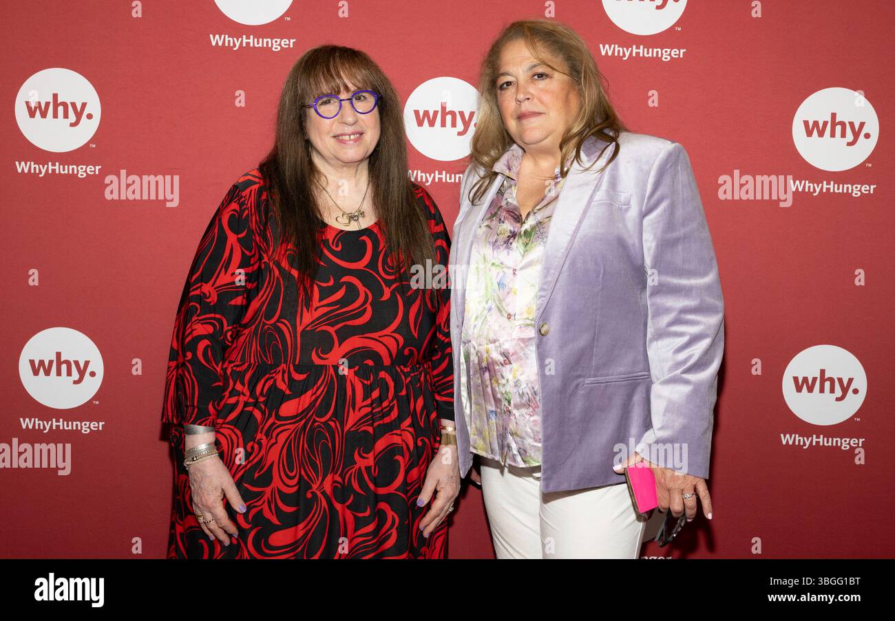 Diane Blagman, left, and Stefani Scamardo attend the WhyHunger 50th ...