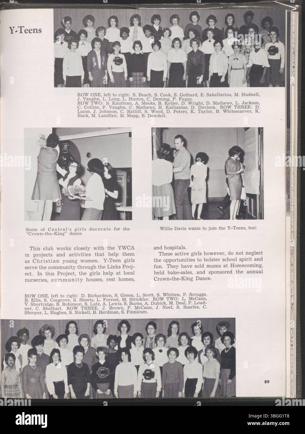 The 1964 yearbook for Central High School, 'The Doubloon,' captures the ...