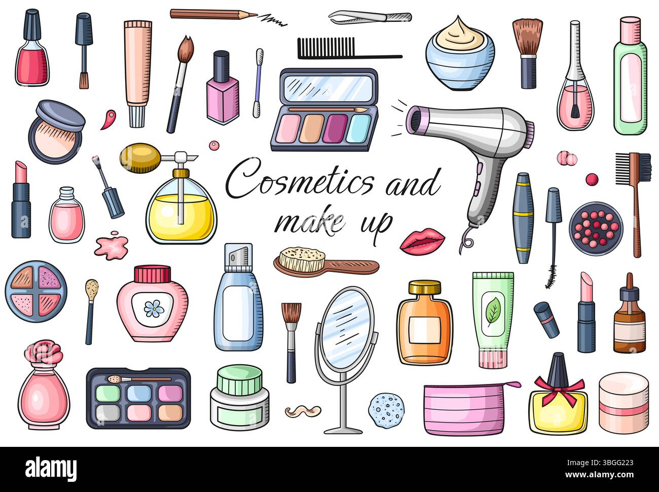 Makeup sponge and hand Cut Out Stock Images & Pictures - Alamy