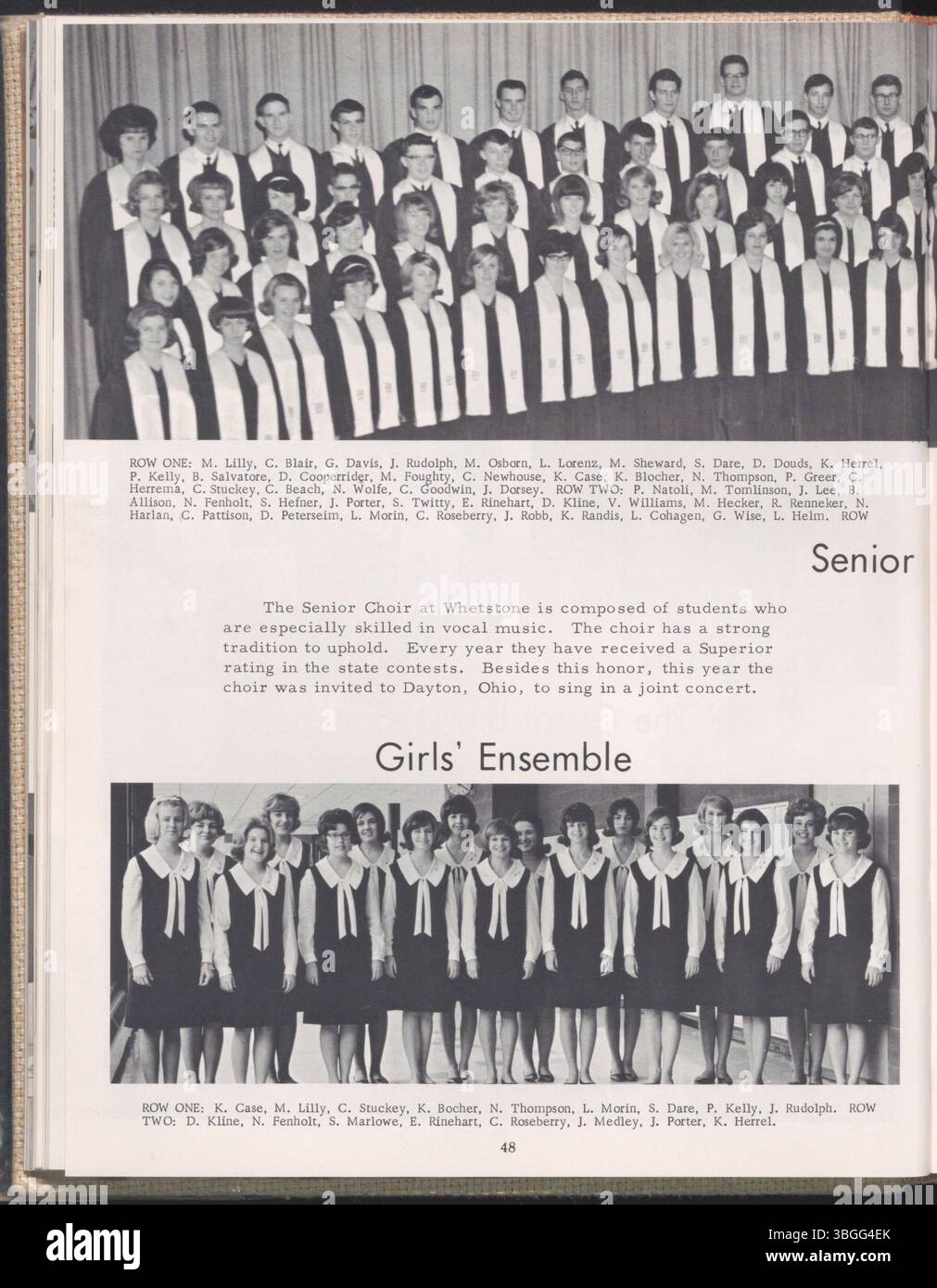 The 1965 Whetstone High School yearbook contains portraits of students ...