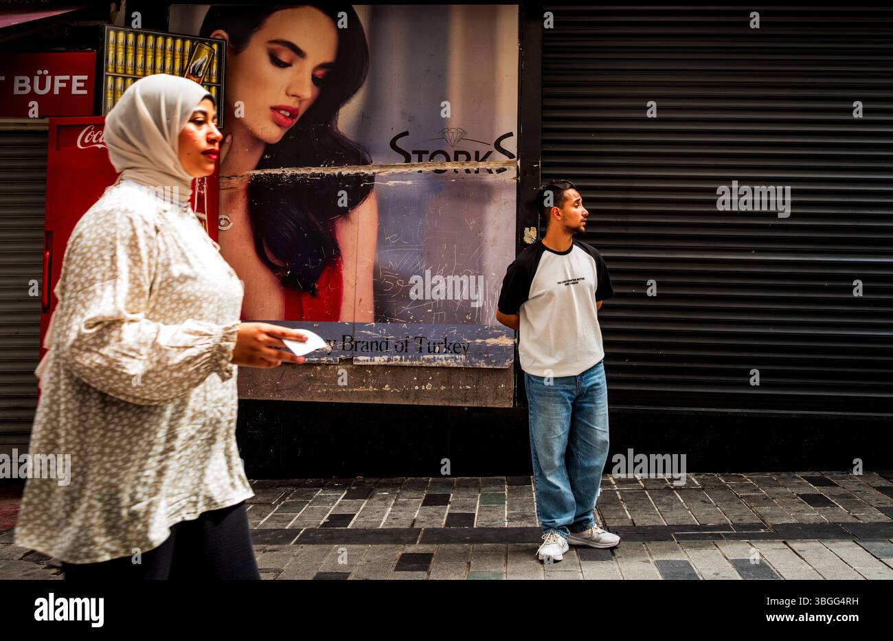 Street photography in a side street just off Istiklal street Stock ...