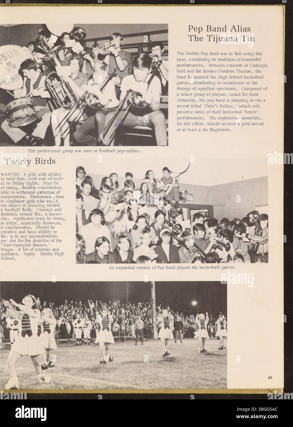 The 1971 Shamrock yearbook documents Dublin High School's early years ...
