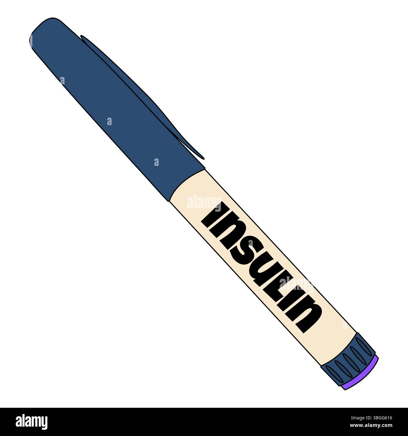 Insulin pen injector Stock Vector Images - Alamy
