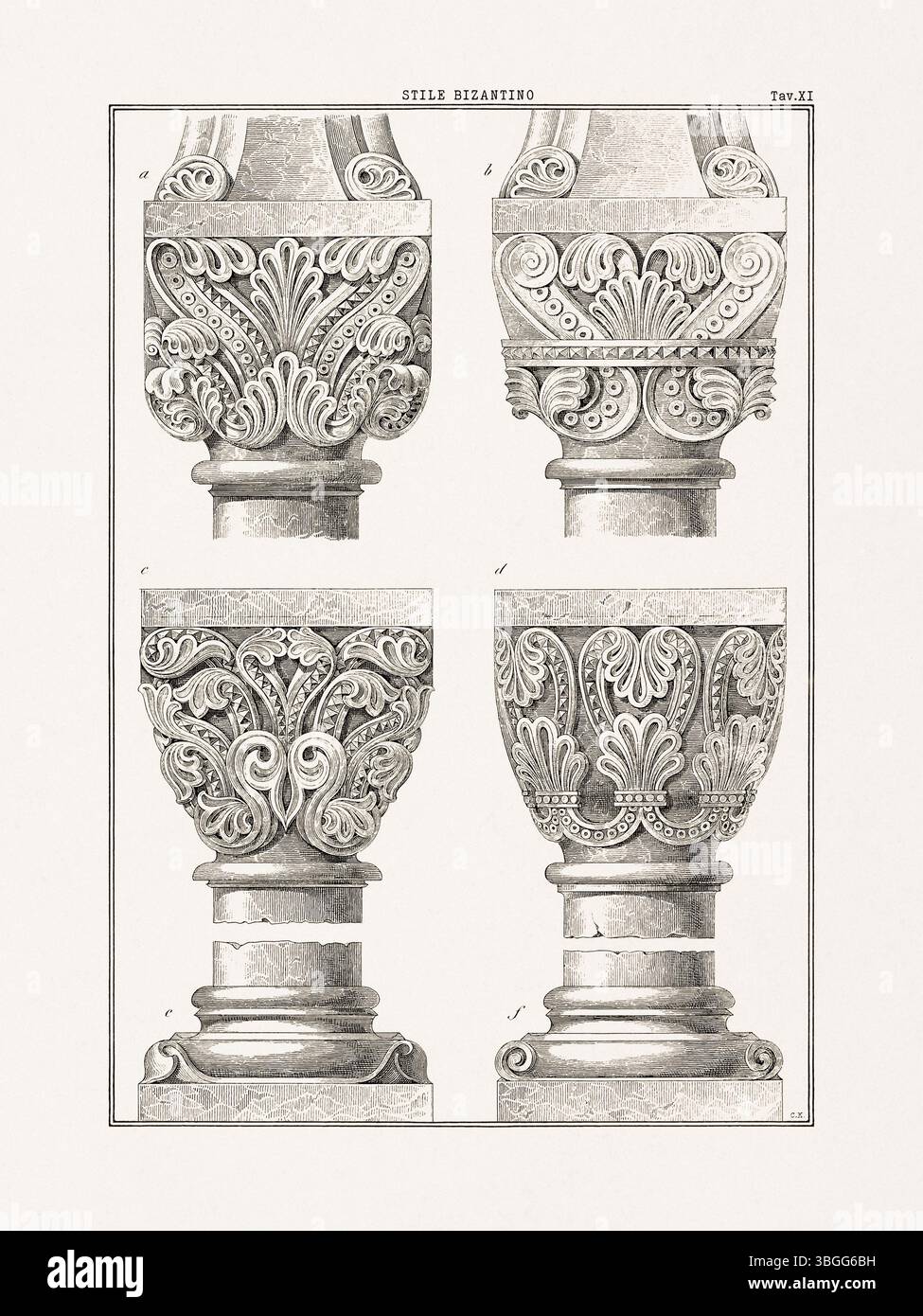 Byzantine architectural motifs from the medieval era, published in ...