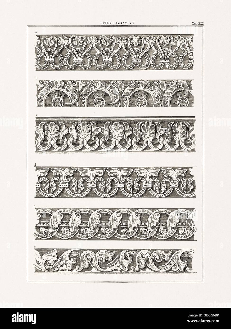 Byzantine architectural motifs from the medieval era, published in ...