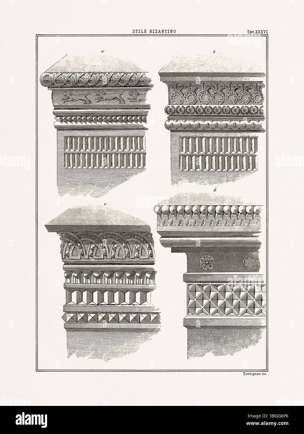 Byzantine architectural motifs from the medieval era, published in ...