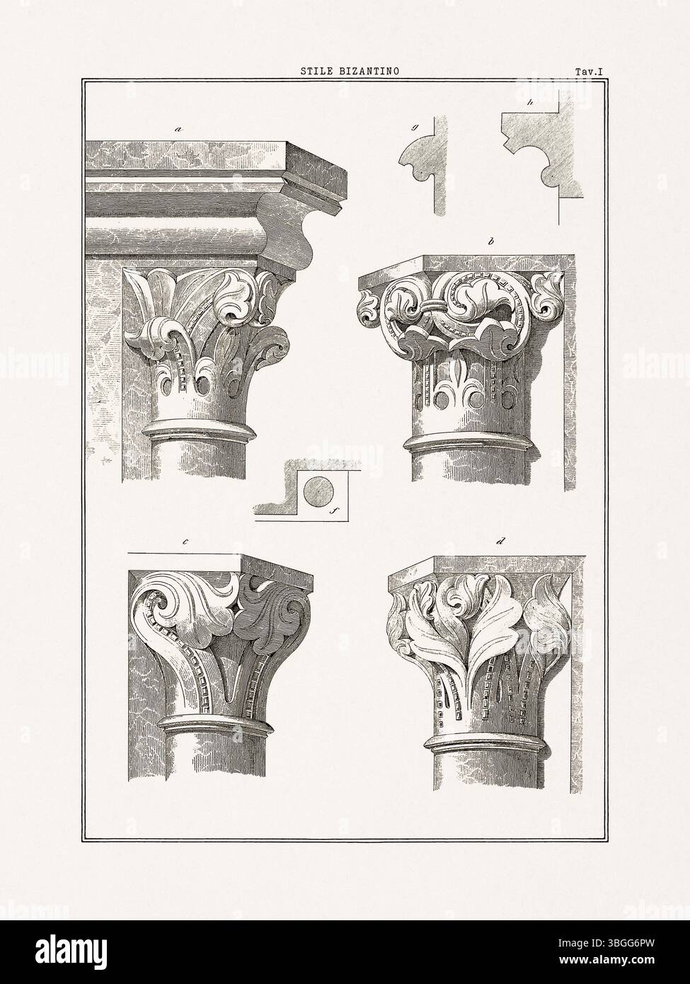 Byzantine architectural motifs from the medieval era, published in ...
