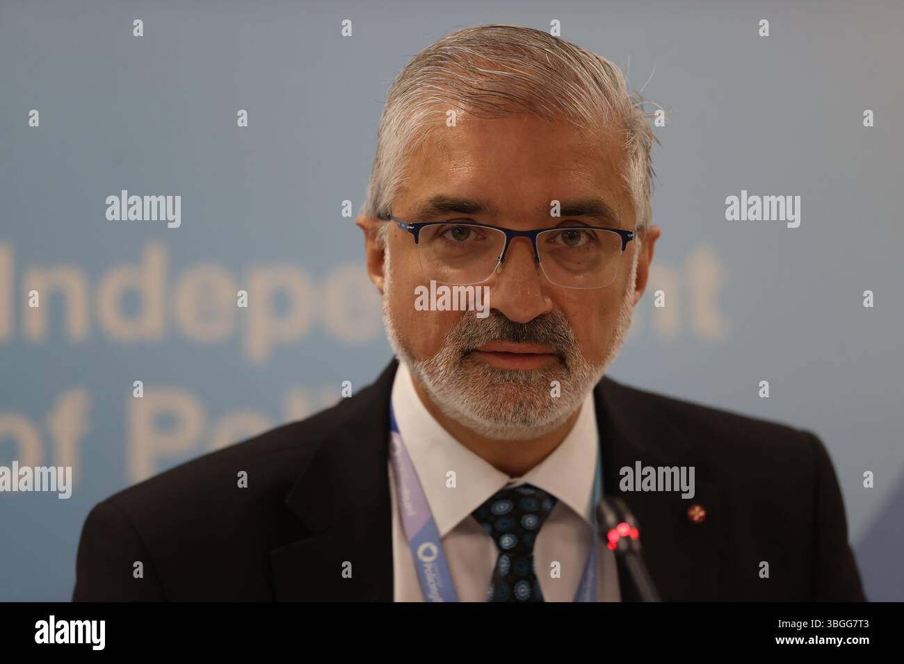 Chair of the Northern Ireland Policing Board Mukesh Sharma speaks ...