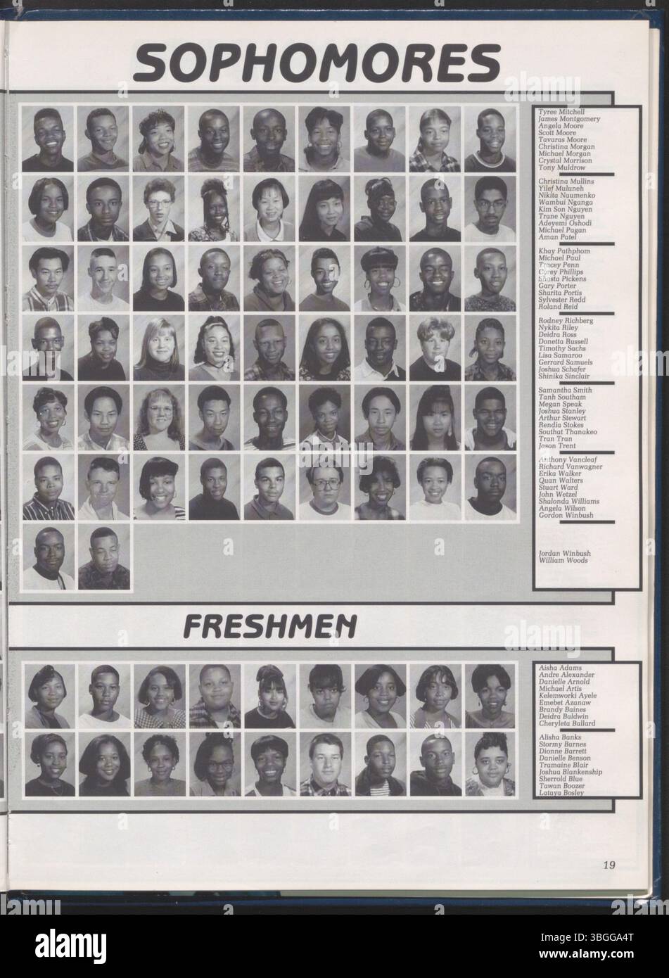 This page from the 1995 Eastmoor High School yearbook highlights the ...