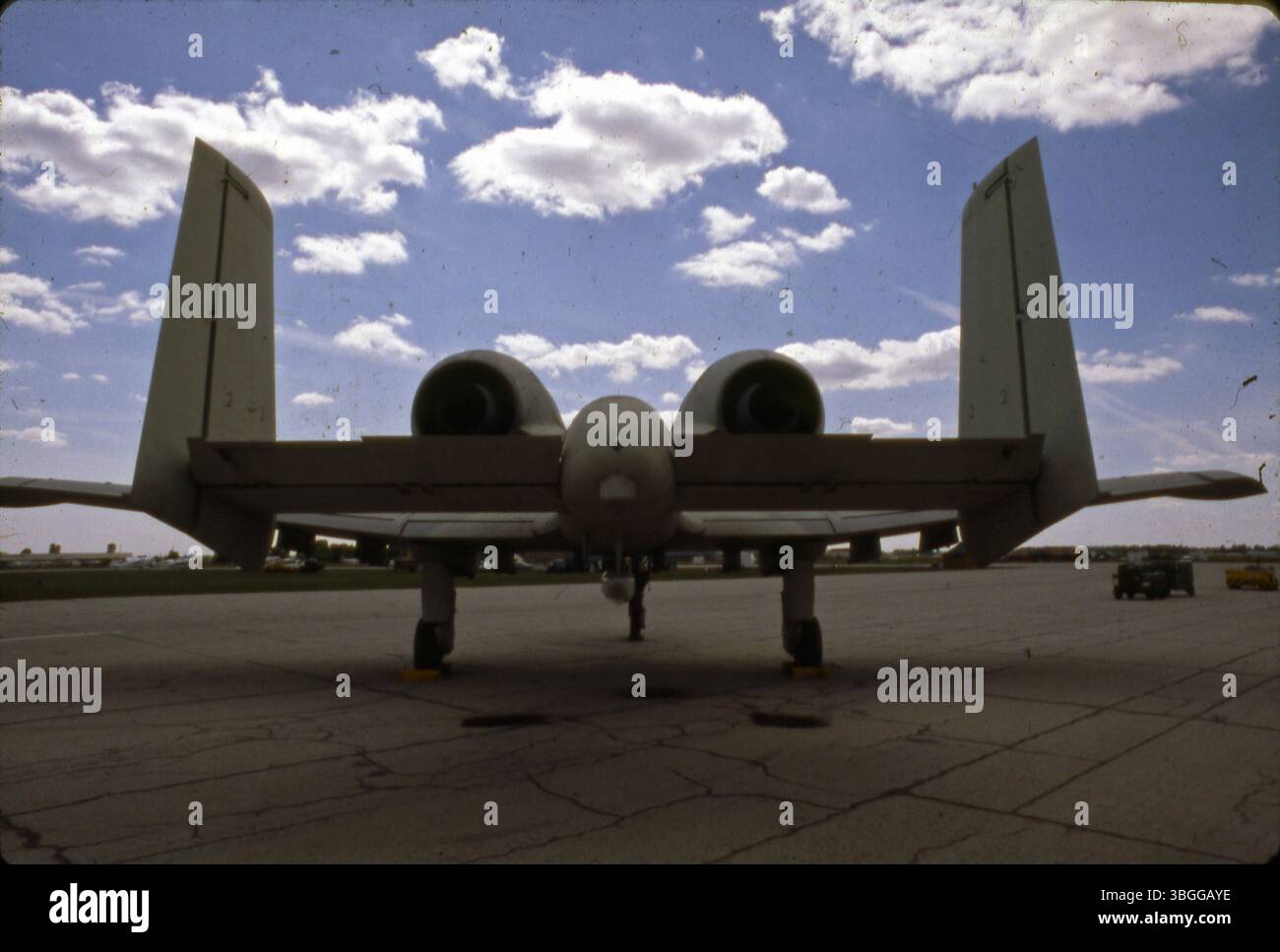 Rear view of the Fairchild Republic A-10A Thunderbolt II, also known as ...