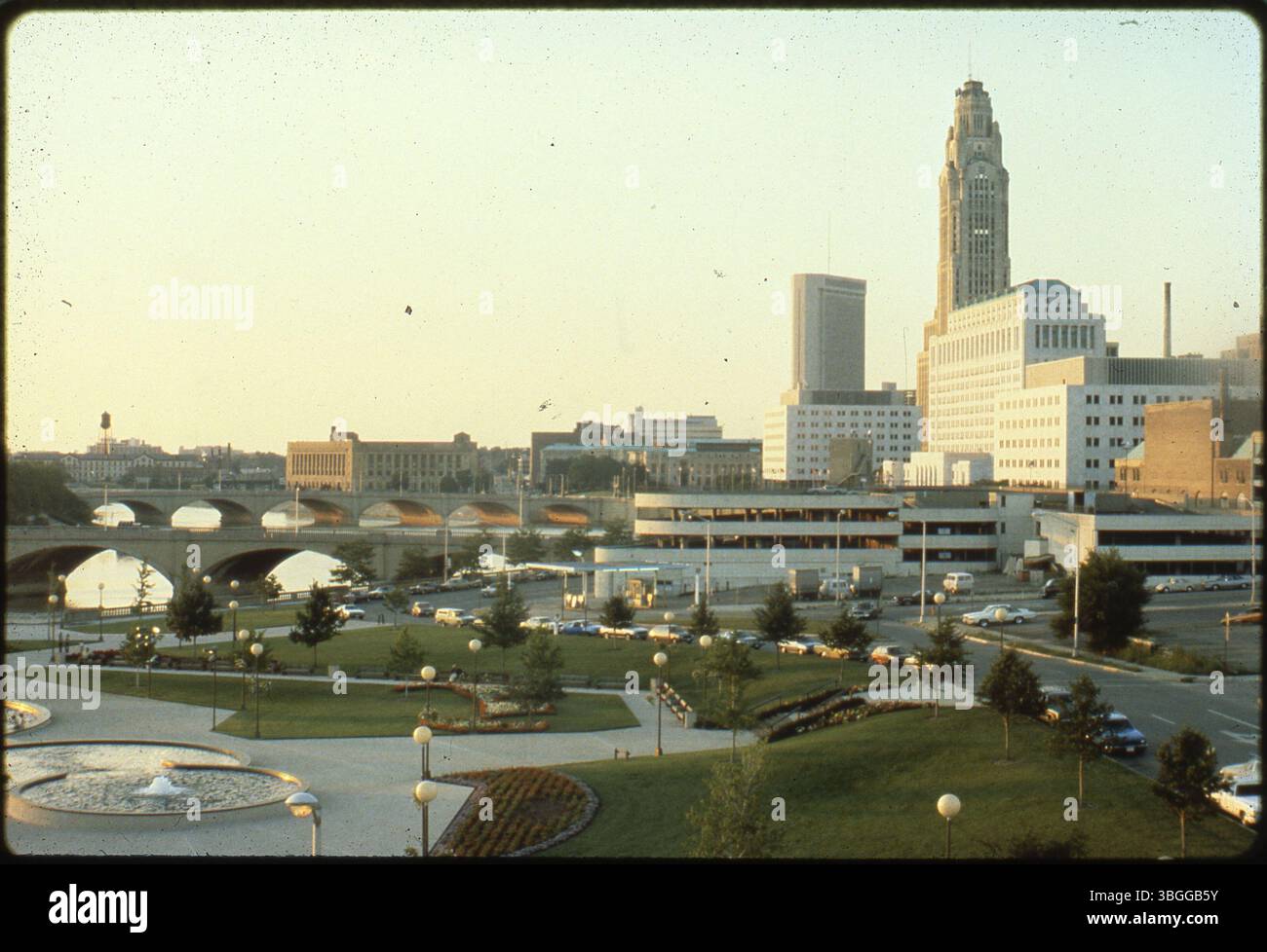 A view from Bicentennial Park around 1980, showing the Nationwide One ...